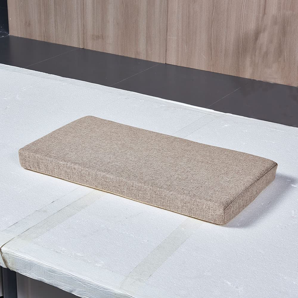 Bench Seat Memory Foam Chair Pads Non-Slip Rubber Back Indoor Swing/Settee Cushion 48 x 14 inch