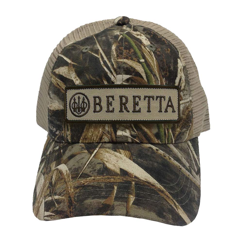 BERETTA Men's Patch Trucker OSFM Cotton-Twill Hunting Casual Hat, Camo MAX-5