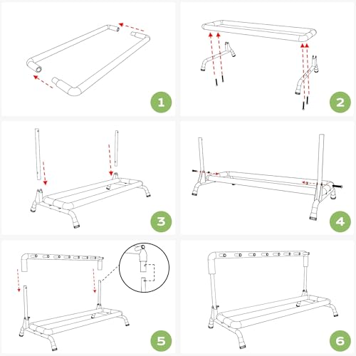 AW 7 Seven Holder Multi Guitar Folding Stand Band Stage Bass Acoustic Guitar Display Rack