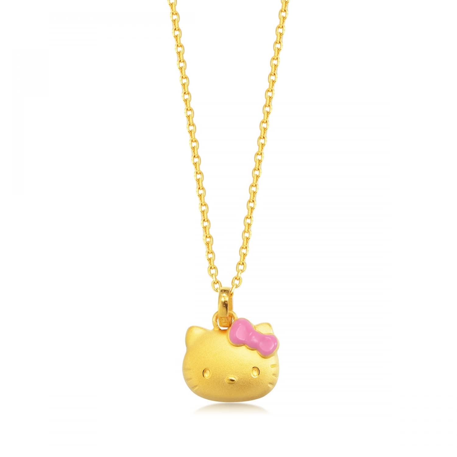 CHOW SANG SANG Sanrio 999.9 24K Solid Gold Hello Kitty Pendant for Women 79632P | [Not Include the Necklace]