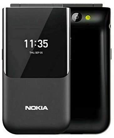 Nokia 2720 Flip 4G 2.8" Dual-core 2 MP Snapdragon 205 Phone, GSM Unlocked Chinese Model, No Warranty (Black)