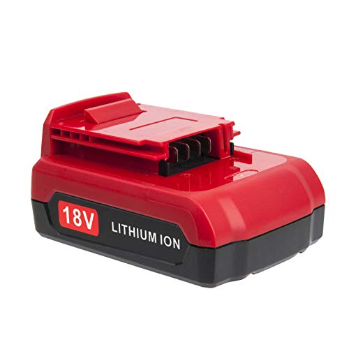 Cell9102 Replacement Porter Cable 18V Battery and Charger Starter Kit, PC18B Lithium Battery and Charger PCXMVC Compatible with Porter Cable 18V Cordless Power Tools,Capacity Output 2.0Ah
