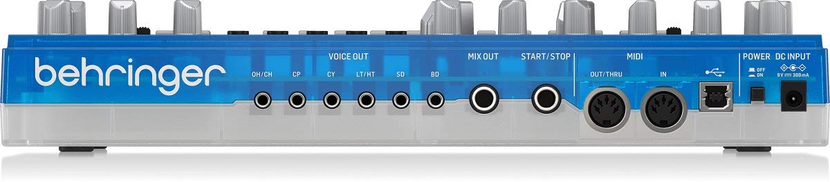 Behringer RD-6-BB Analog Drum Machine - Blue Translucent