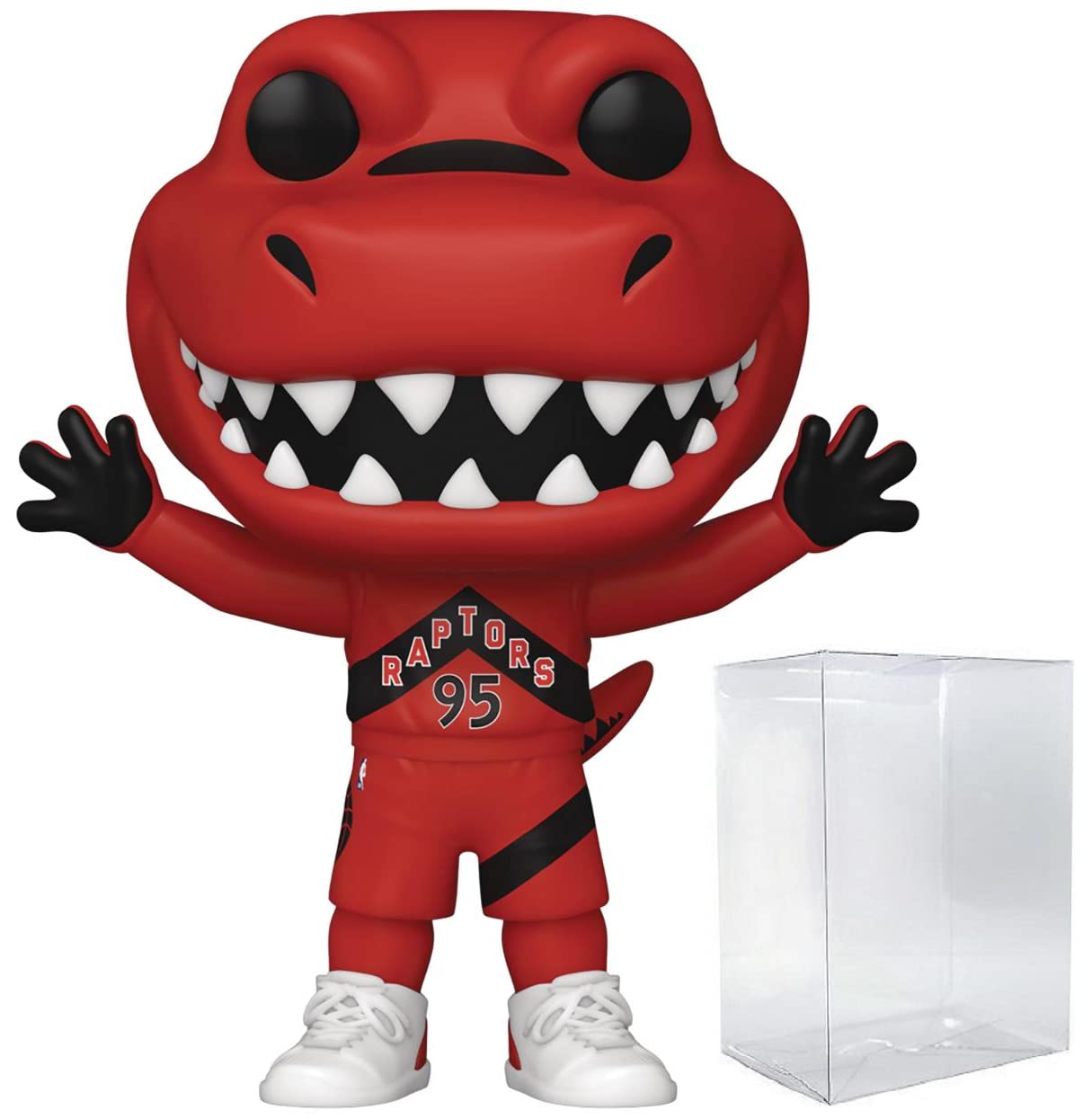 POP NBA Mascots: Toronto - Raptor Funko Pop! Vinyl Figure (Bundled with Compatible Pop Box Protector Case) Multicolored 3.75 inches