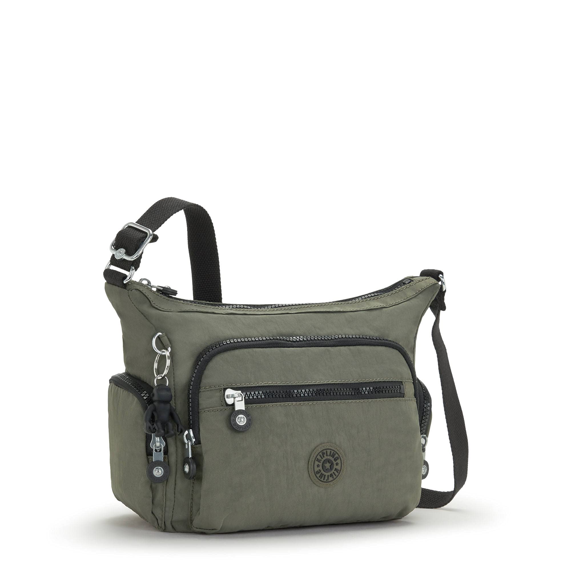 Kipling Womens Gabbie Small Bag, Lightweight Everyday Purse, Casual Shoulder Crossbody Bag, Green Moss, Small US
