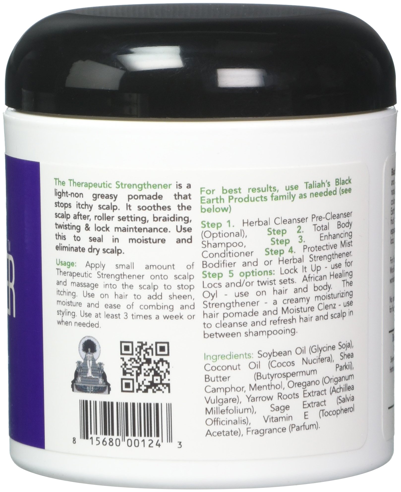 Taliah Waajid Black Earth Products The Strengthener Medicated Formula, 6 Ounce
