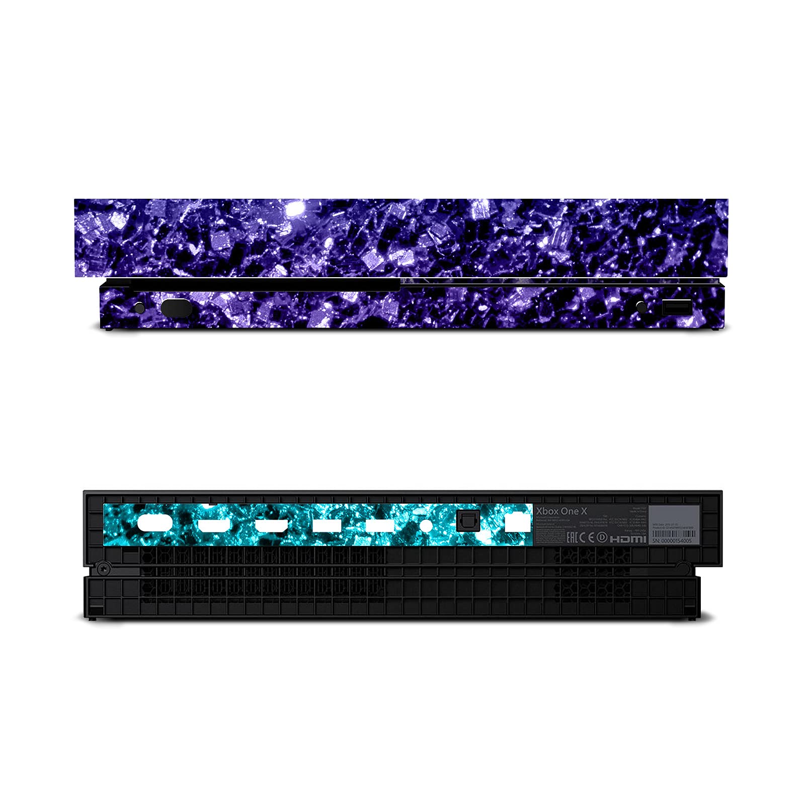 Head Case Designs Officially Licensed PLdesign Aqua Blue Art Mix Vinyl Sticker Gaming Skin Decal Cover Compatible With Xbox One X Console