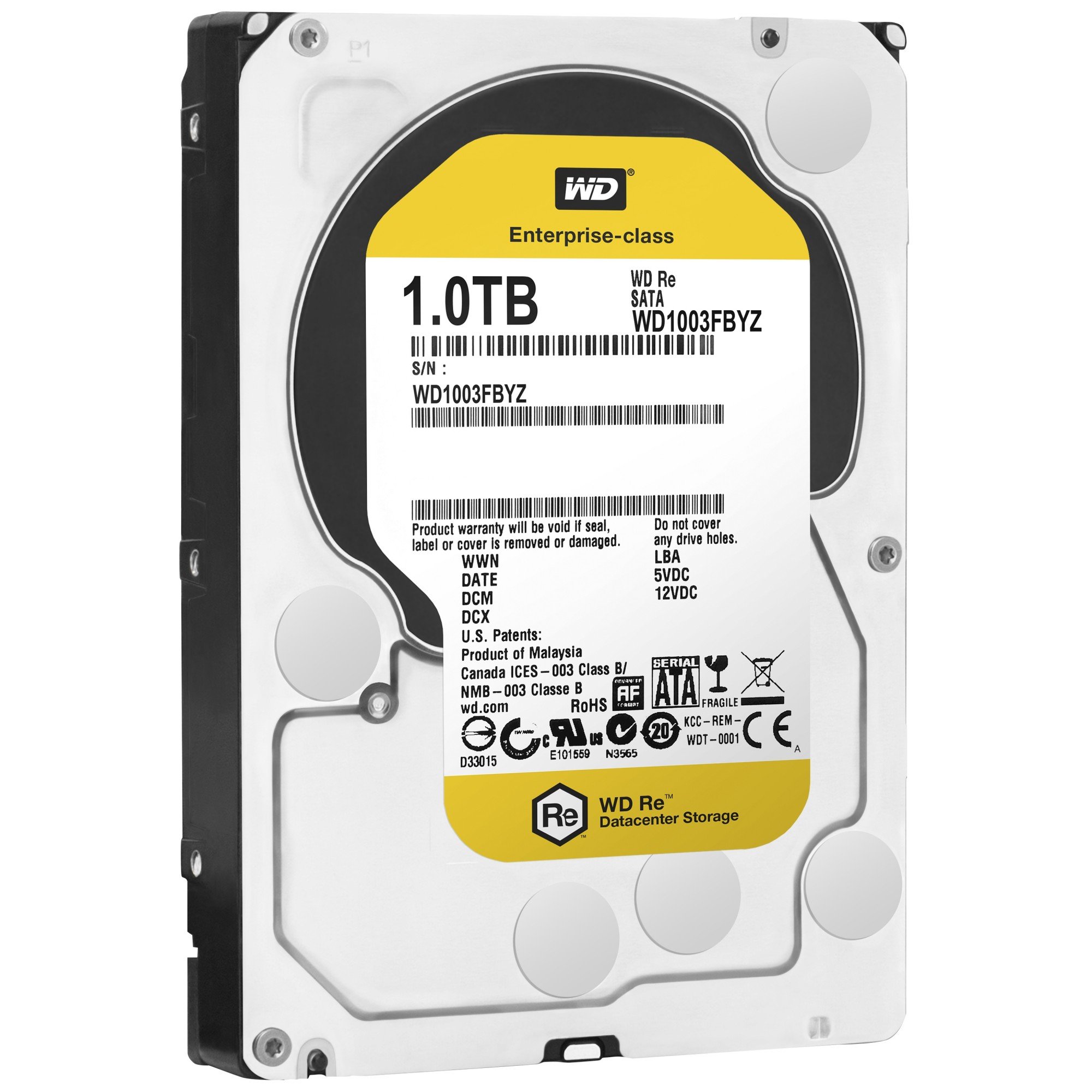 Western Digital 1 TB Western Digital RE SATA III 7200 RPM 64 MB Cache Bulk/OEM Enterprise Hard Drive Western Digital1003FBYZ