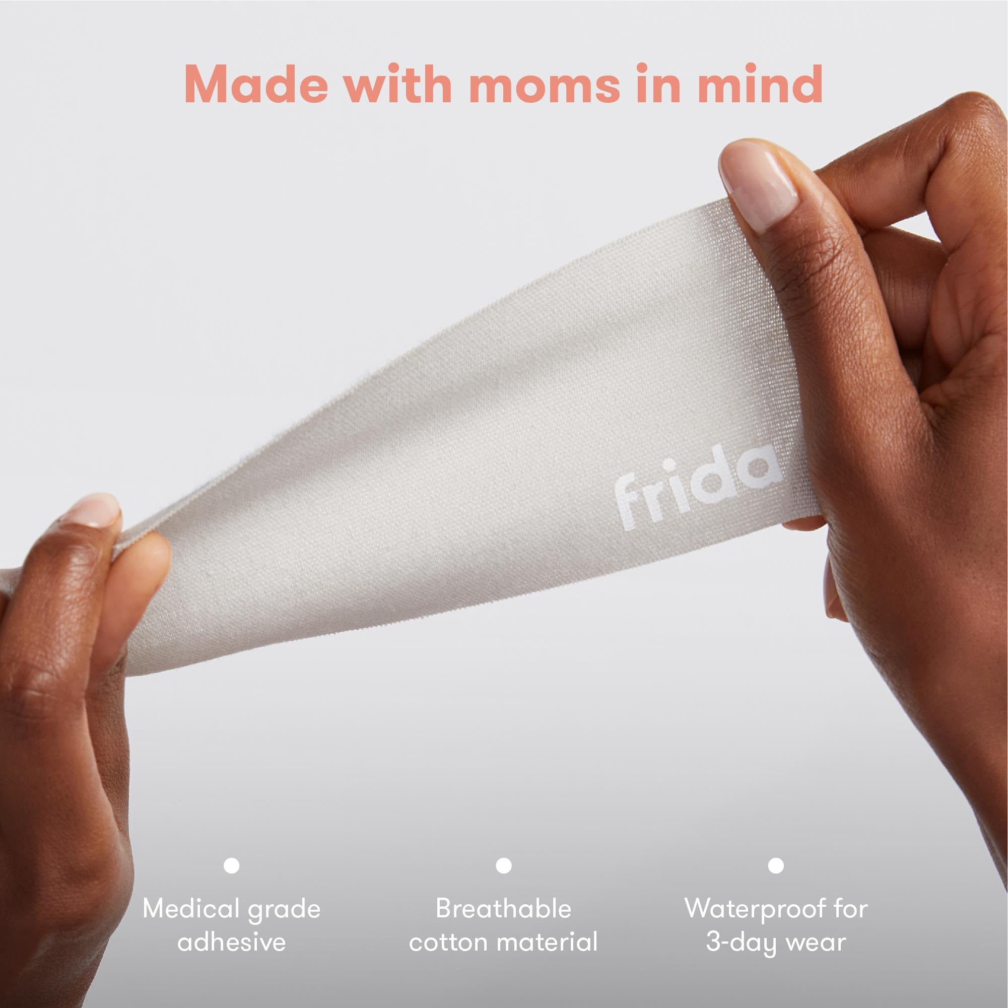 Frida Mom Kinesiology Tape for Pregnancy Belly Support, Pain Relief Pregnancy Tape, Pregnancy Must Haves, 18ft Roll