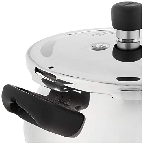 Prestige Deluxe Stainless Steel Mini Handi Pressure Cooker, 3.3-Liter