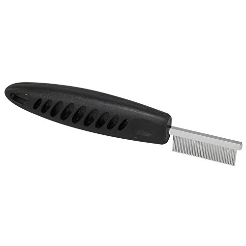 Master Grooming Tools Face & Finishing Combs â Ergonomic Combs for Grooming Dogs, 6ÂŒ", Black