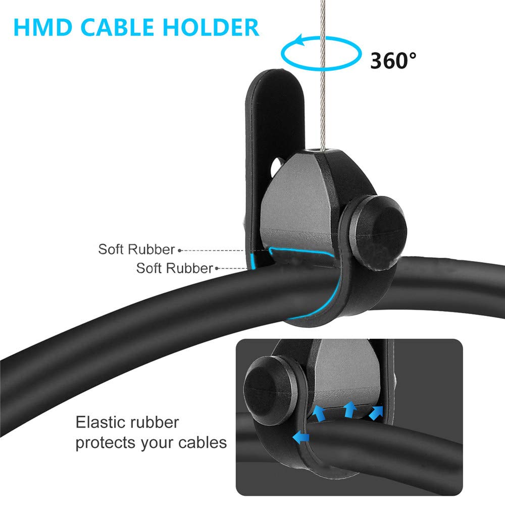 Beada VR Pulley Cable Management Cable for Quest 2/Quest/Rift S/Vive/VR/MR/Odyssey