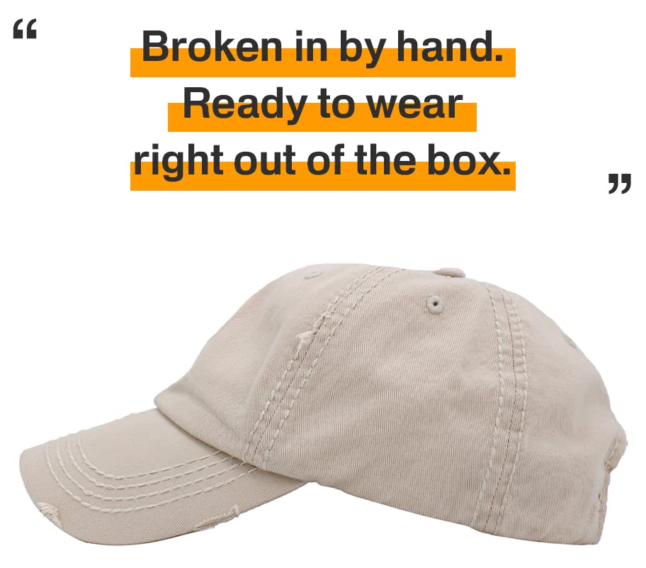 KBETHOS KBV-Basic STN Vintage Washed Distressed Cotton Dad Hat Baseball Cap Adjustable Polo Trucker Unisex Style Headwear