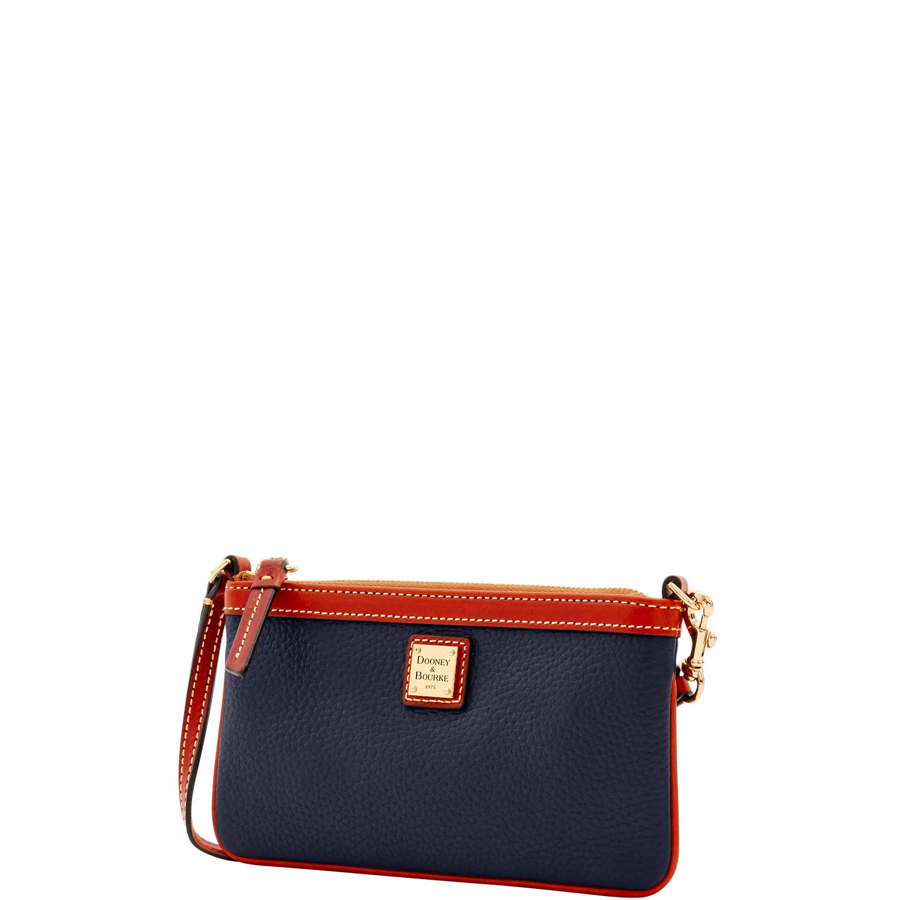 Dooney & Bourke Handbag, Pebble Grain Large Slim Wristlet - Blue