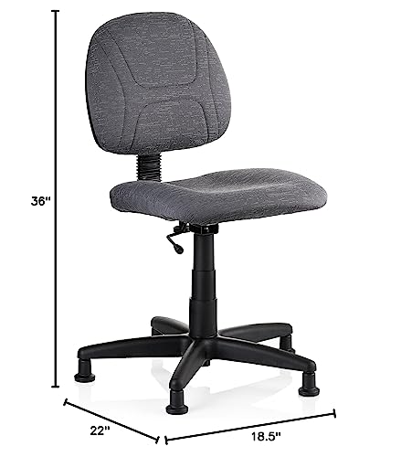 Reliable SewErgo 100SE Ergonomic Task Chair with Adjustable Back Sewing Chair, Made in Canada, Easy Glide, Height Adjustable, Contoured Cushion, Waterfall Edge Seat, 250Lb Weight Capacity, Heavy Duty