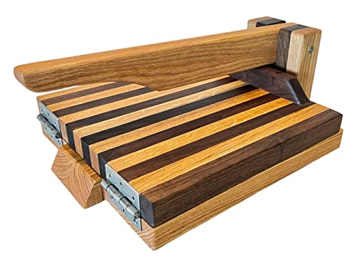 Central Coast Woodworks: Handmade Hardwood Tortilla Press in Red Oak and Walnut - 11.5 inch