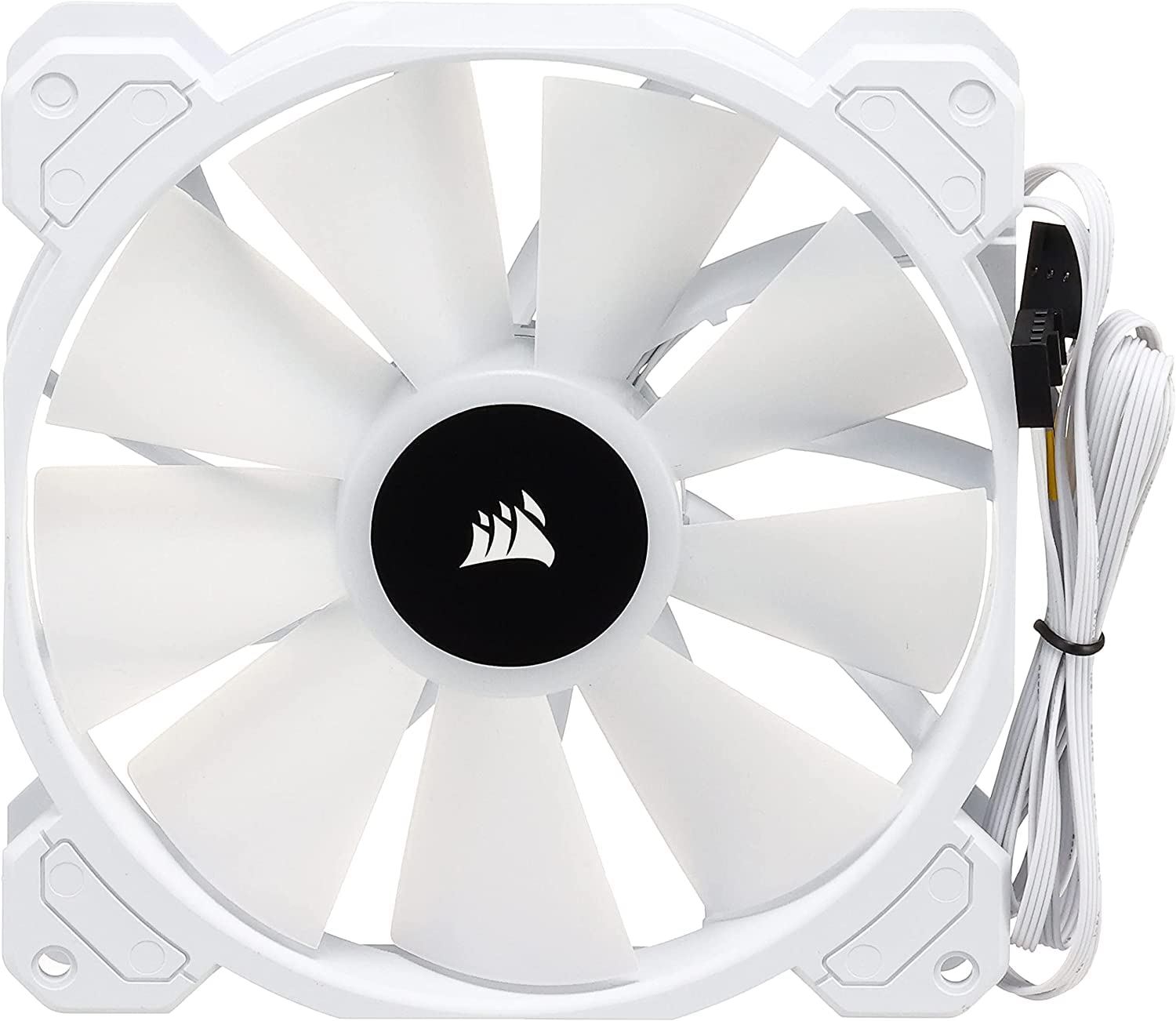 CORSAIR iCUE SP140 RGB Elite (CO-9050139) Performance 140mm - White PWM Dual Fan Kit with Lighting Node CORE (Renewed)