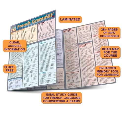 French Grammar: a QuickStudy Laminated Reference Guide