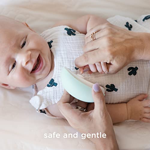 Olababy Rechargeable Electric Baby Nail Trimmer | Newborn Nail Clipper | Electronic File for Babies | Infant/Toddler Nail Grooming Kit | Portable Manicure Essentials | LED Light Fingernail Cutter Set
