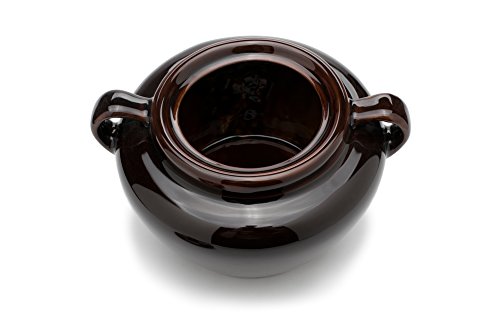 Fox Run 0350 Stoneware Bean Pot, 9.75 inches, Brown