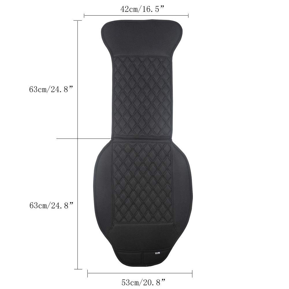 Black Panther Car Seat Cover, Luxury Car Protector, Universal Anti-Slip Driver Seat Cover with Backrest(1 Piece, Black)