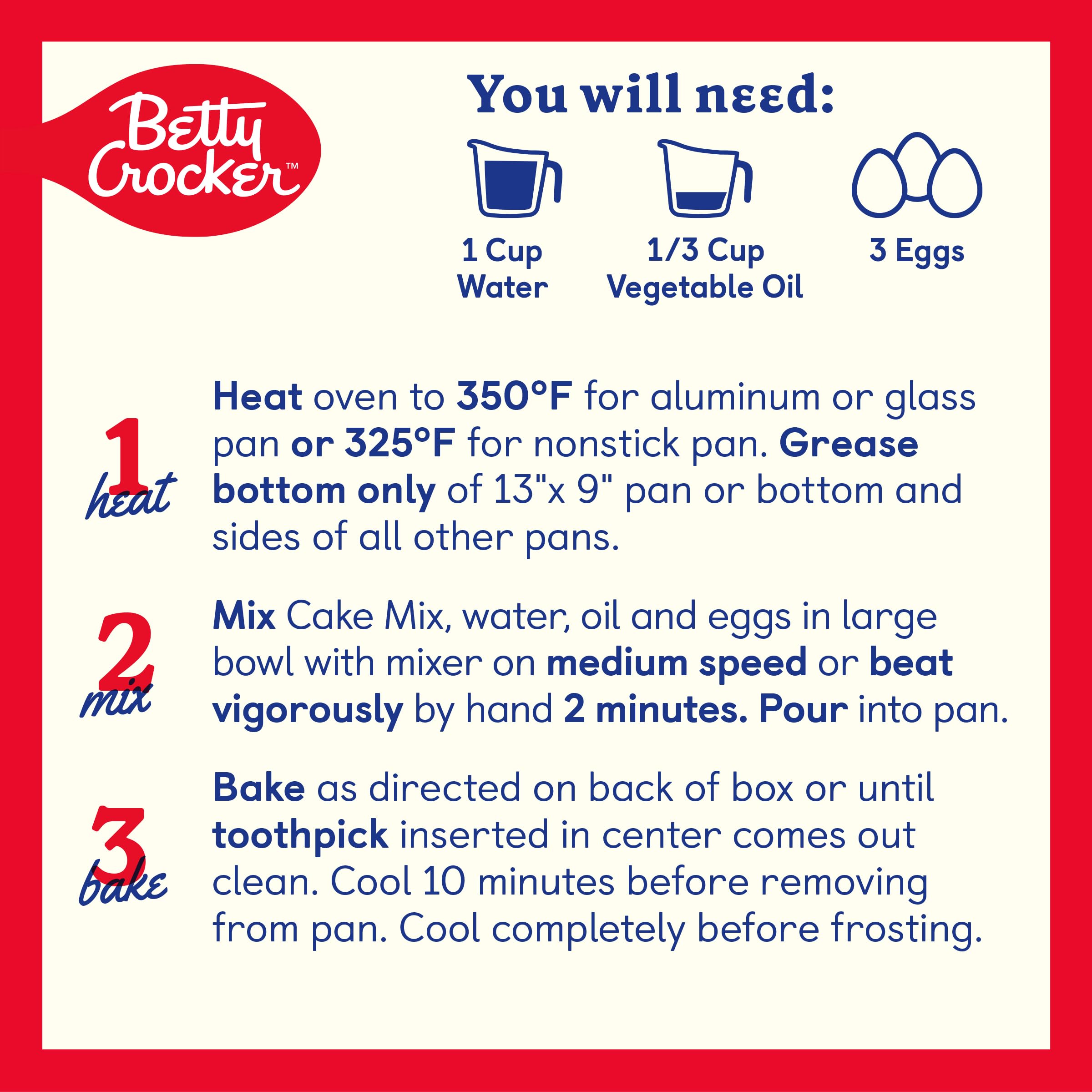 Betty Crocker Delights Super Moist Spice Cake Mix, 13.25 oz.