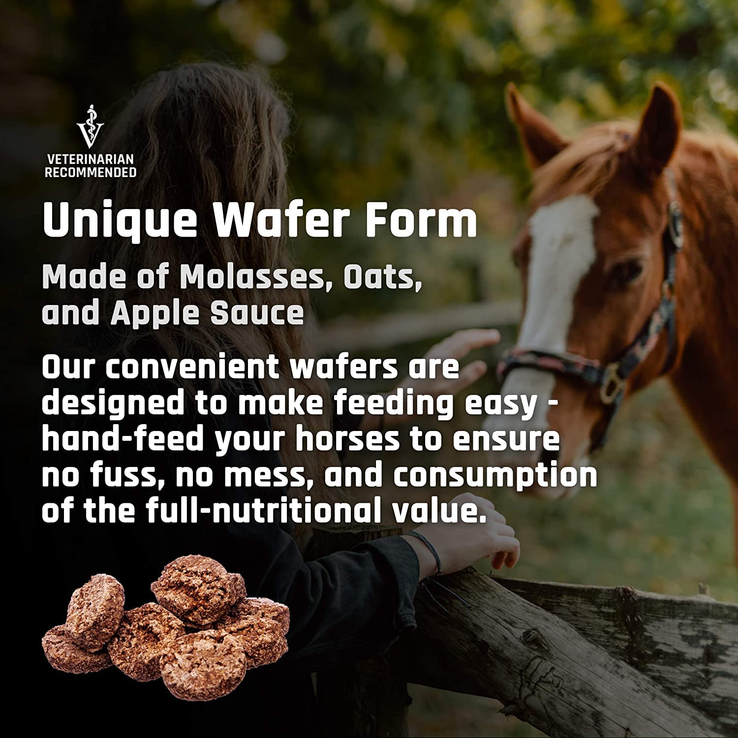 Majesty's Flex Wafers - Superior Horse / Equine Joint Support Supplement - Glucosamine, MSM, Chondroitin, Yucca, Vitamin C - 60 Count (2 Month Supply)