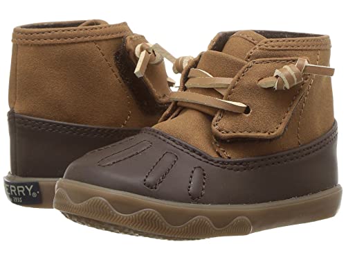 Sperry Kids Footwear Baby Icestrom Crib Boot, Tan/Brown, 4 US Unisex Infant