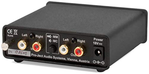 Pro-Ject Phono Box DC MM/MC Phono Preamp with Line Output (Silver)