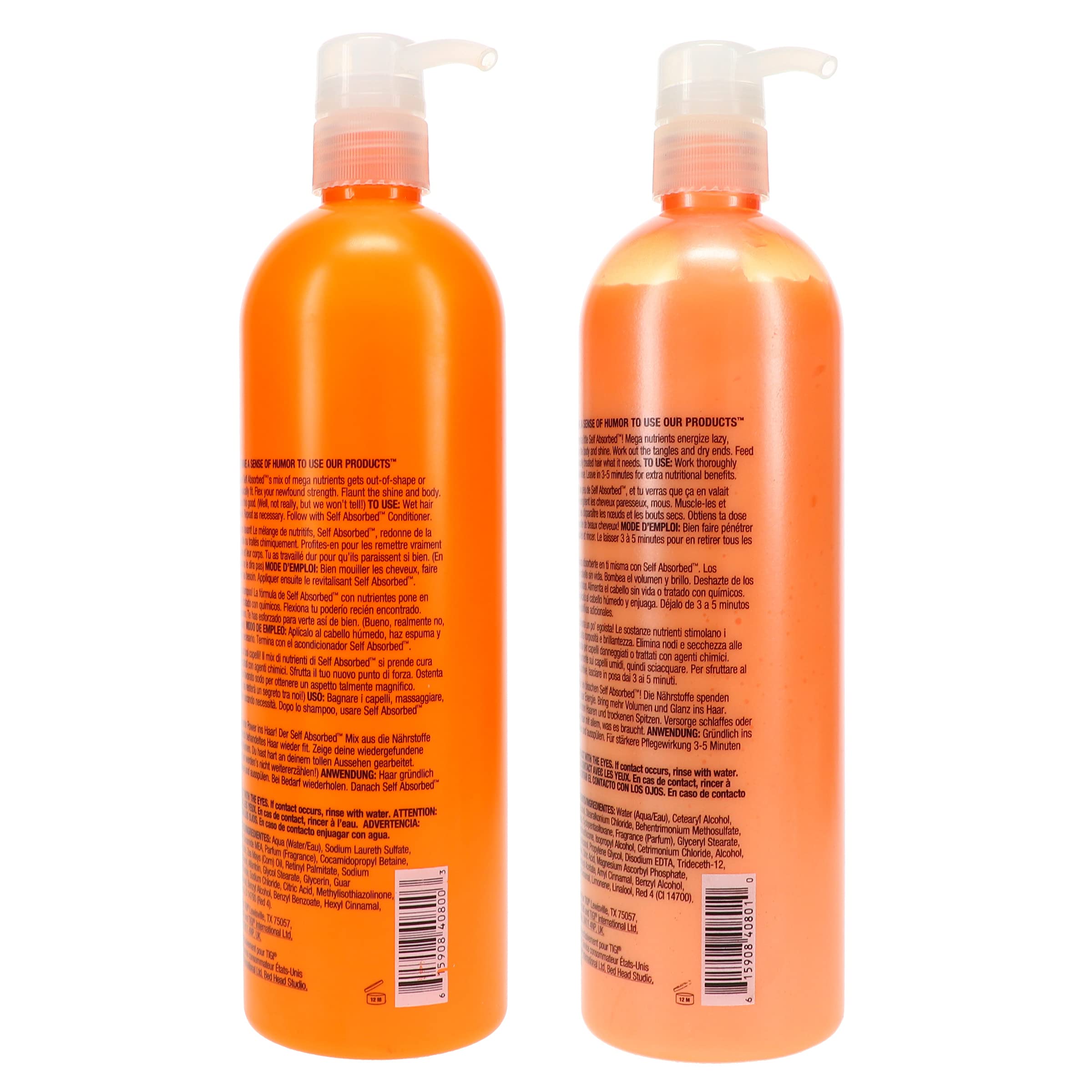 Bed Head Self Absorbed Shampoo and Conditioner Duo 25.36oz/750ml
