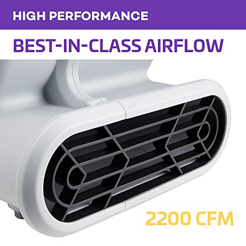 ProTeam 107132 ProBlitz Air Mover Fan, Utility Fan, Carpet Dryer, High Velocity Blower Fan , Grey
