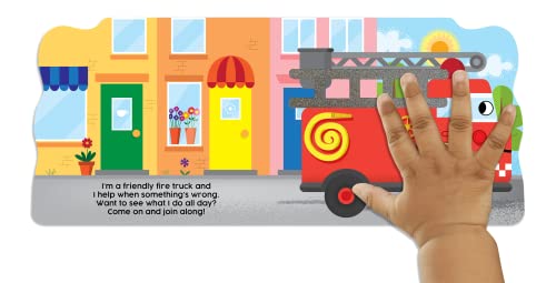 Friendly Fire Truck - Touch and Feel Board Book - Sensory Board Book