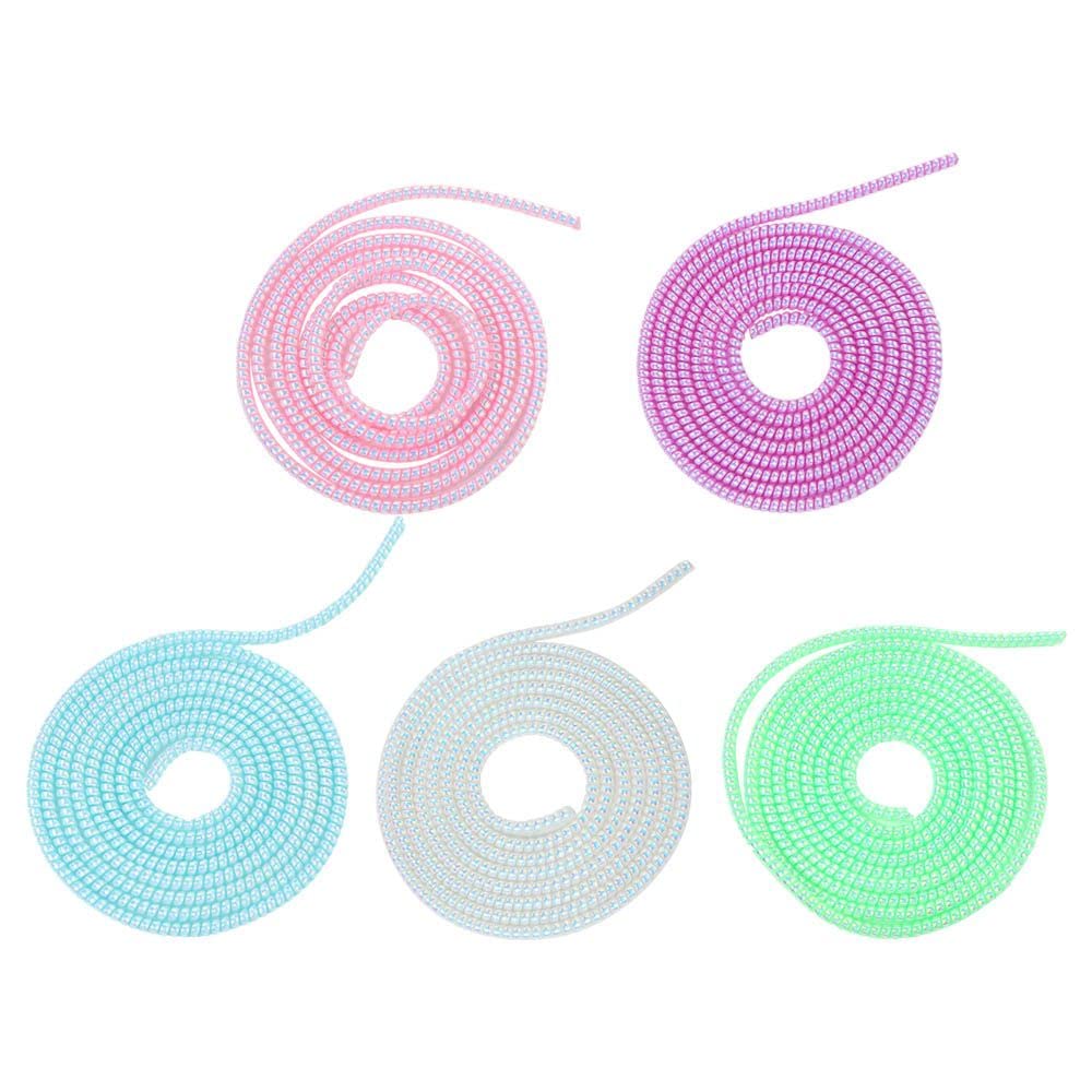 Cable Protector for Charger, DIY Cable Protector Charger Wire Saver, Data Line Cable Saver Organizer, Data Cable Protectors(Laser Blue)