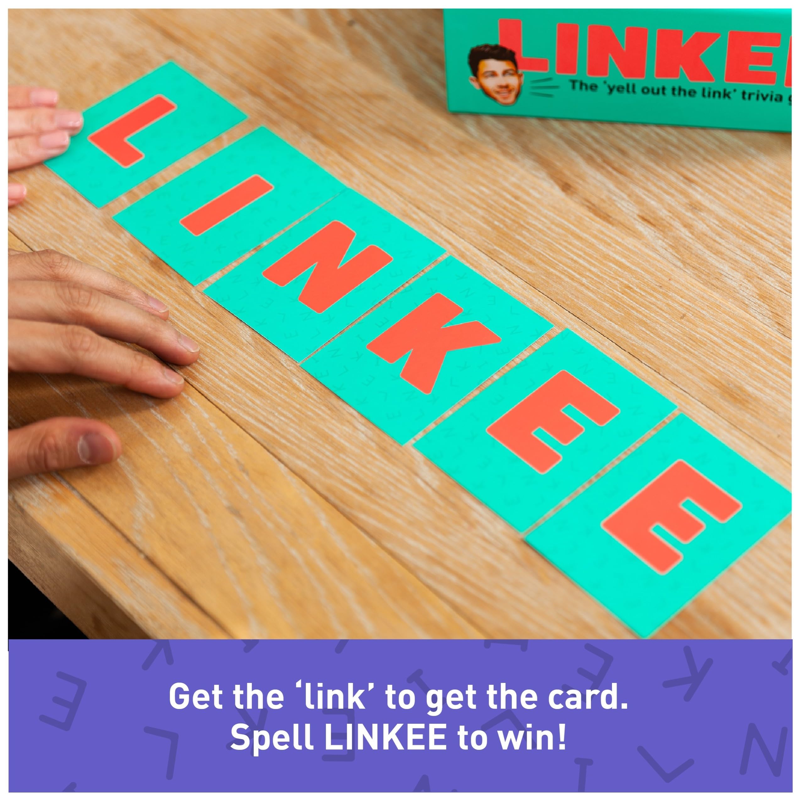 Linkee: Nick Jonas Edition: Family Quiz Board Game for Adults and Teens, Perfect For Family Game Night