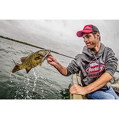 Berkley Glowstik Surf Spinning Reel and Fishing Rod Combo Black/Red/Smoke, 8' - Medium
