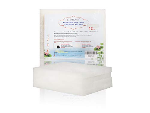 LTWHOME Foam Filters Fit for Fluval 404, 405,406 External Filter (Pack of 12)