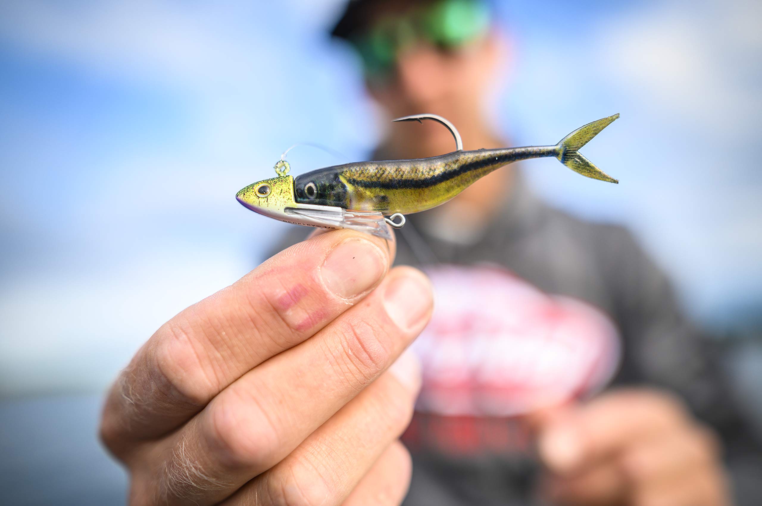 Berkley PowerBait The Champ Minnow Fishing Soft Bait, HD Rainbow Shiner, 3.4in