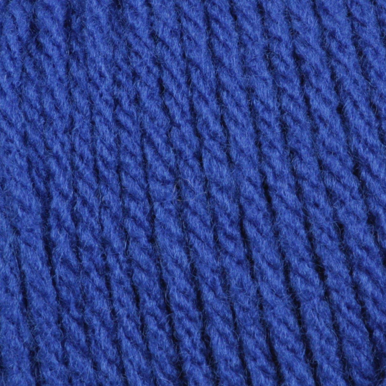 Bernat Super Value Yarn, 3-Pack, Royal Blue with 2 Patterns
