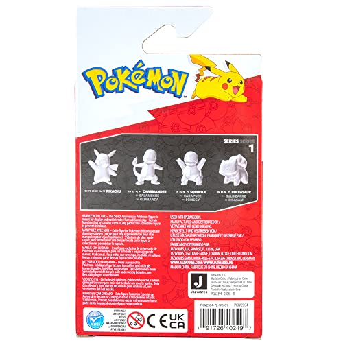 Pokémon 25th Celebration 3-inch Silver Pikachu #2 - Pokémon Figure - Pokémon Fan Must Have Toy - Officially Licensed 25th Anniversary Pokémon Product from Jazwares