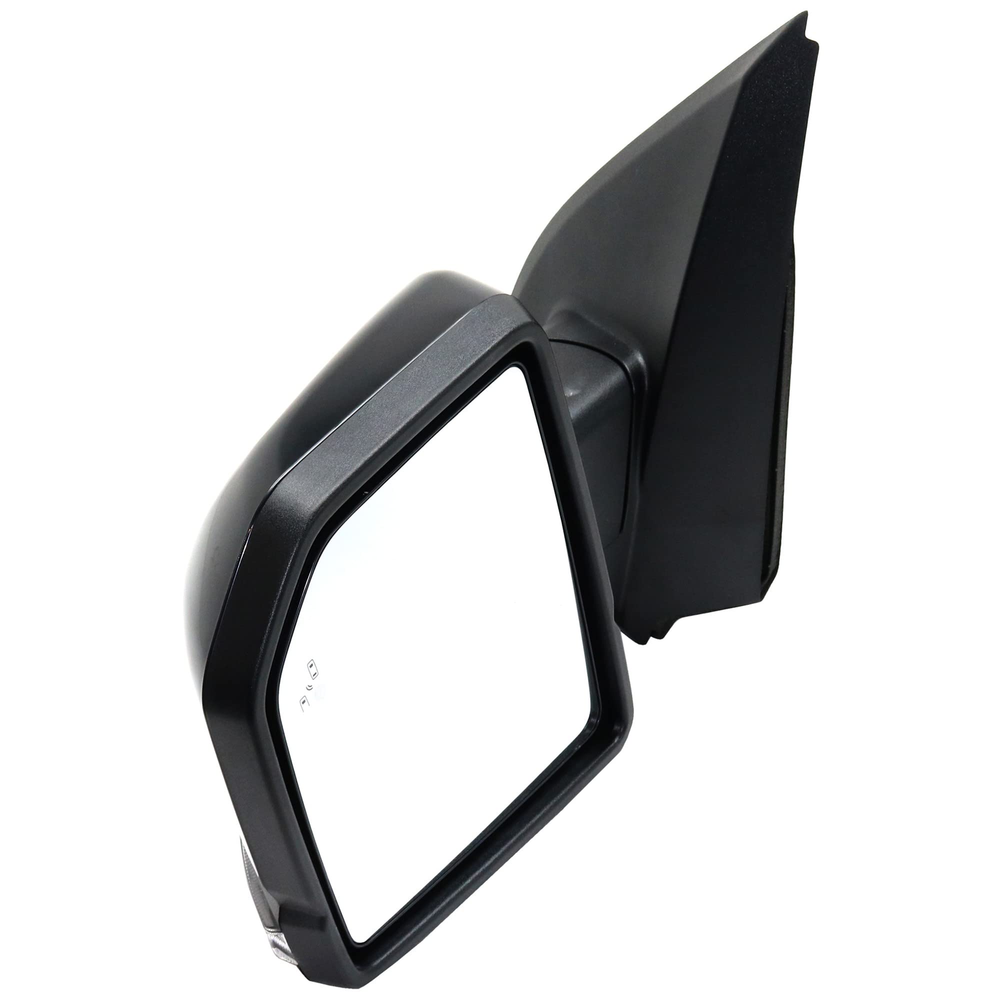 Kool Vue Driver Side Power Heated Mirror for Ford F-150 2015-2020 Power Fold With Signal Light, Blind Spot Monitor, Memory & Puddle Lamp Paintable