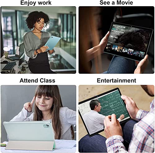 Tablet 10 inch Latest 128 GB ROM Android 11 Q10PRO Tablets:4GB RAM|5G/4G Wi-Fi|Octa-Core|8000mAh|Bluetooth|Google Certified Tablet with Keyboard, Mouse, Earphones etc./Support Split Screen-Green