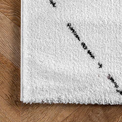 nuLOOM Hand Tufted Armitra Area Rug, 6' 7" x 9', Natural