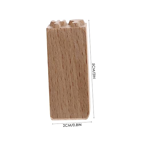 COHEALI 10 Pcs Seal Wood Crafts Fondant molds Scrapbooking Tools for Crafts Holiday Decorative Rubber Stamp Cake Decorating Tools Practical Wooden stampers Cake Stamper Wooden Cake Stamps