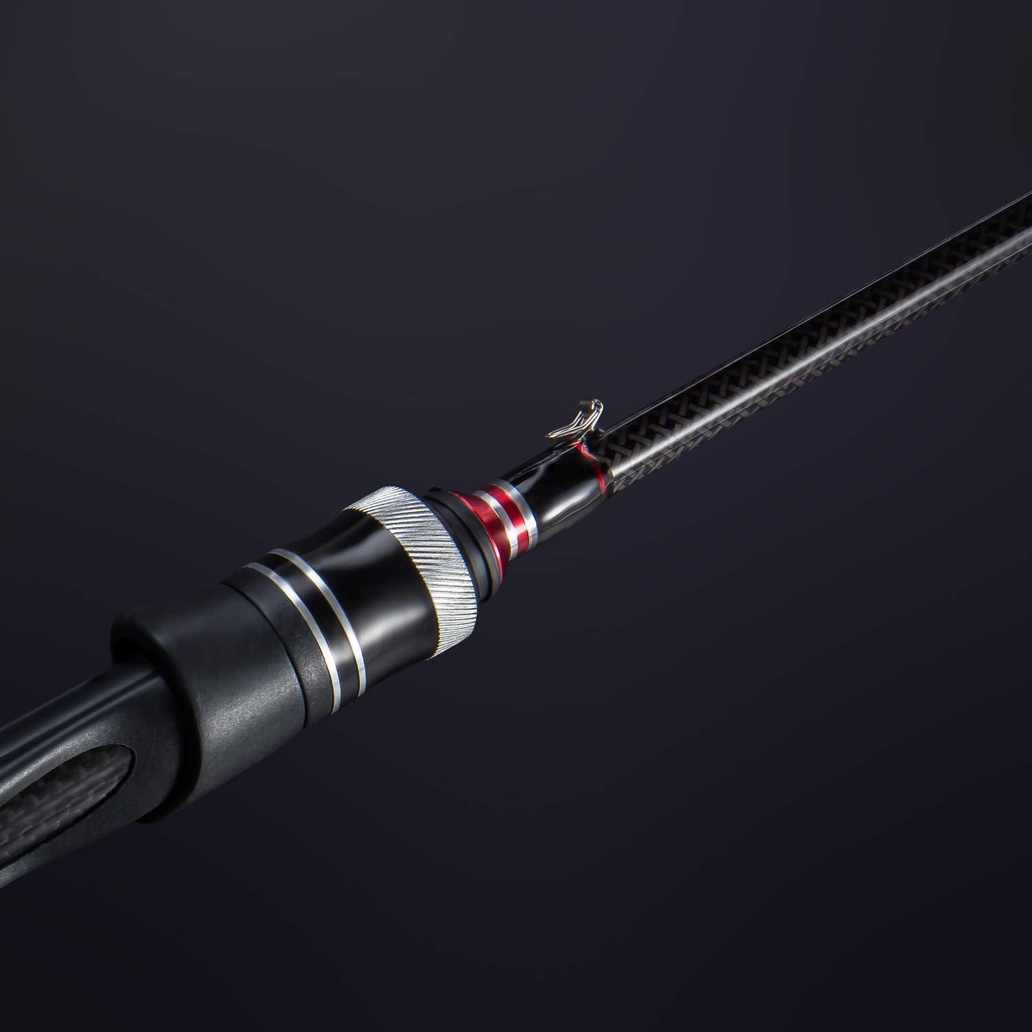 BERRYPRO 7-Feet Casting rods and Spinning rods, 24 Ton Carbon Fiber Baitcasting Fishing Rods - Two Piece Twin-Tip Rods and One Piece Rods (Twin-tip Spinning - 7' M & MH - 2pcs)