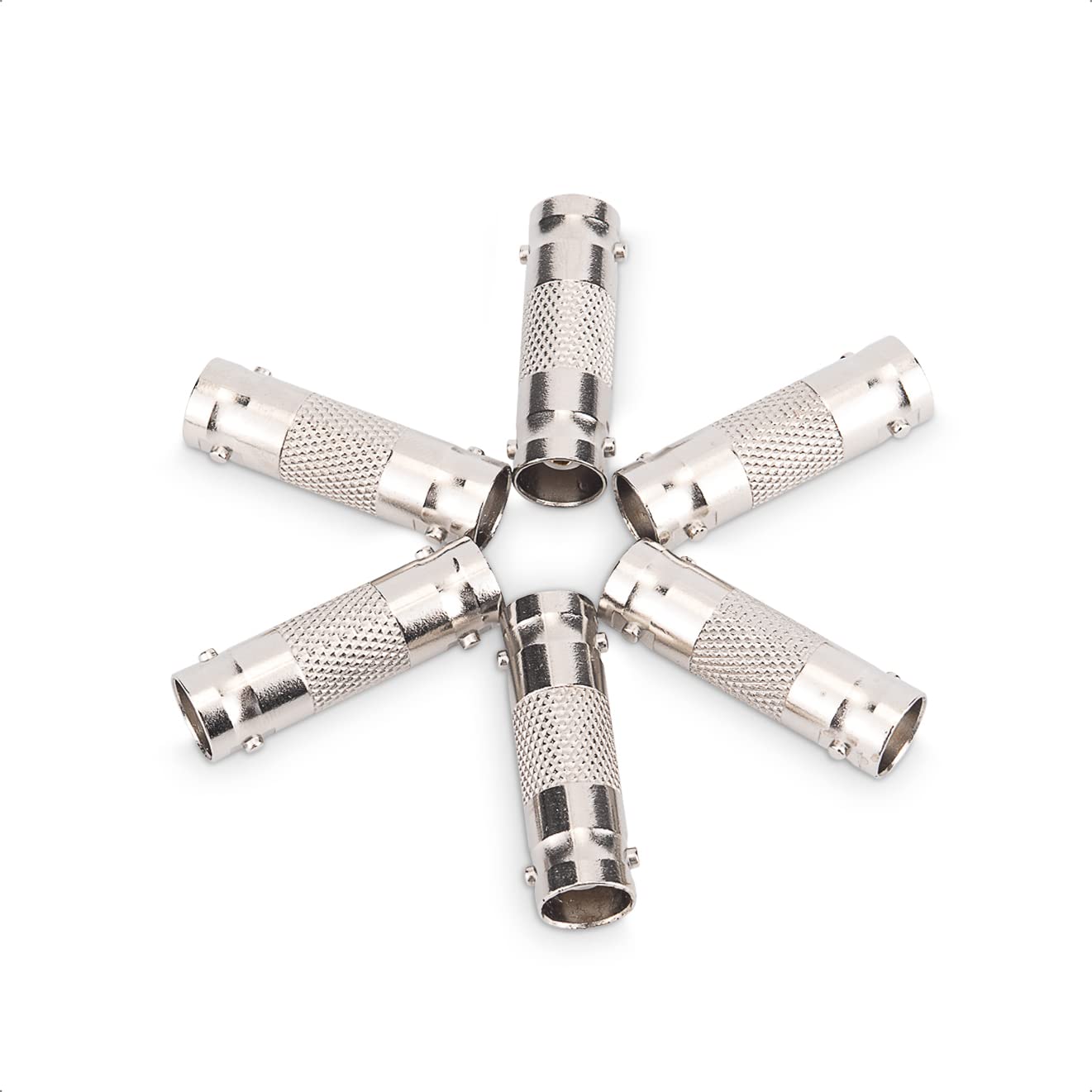 Cable Matters 6-Pack BNC Female to Female Coupler (BNC Coupler, BNC to BNC Coupler) for CCTV, Radio, and Antennas