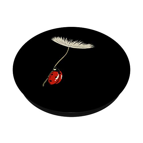 Dandelion Seeds with Ladybug Gift for yellow Flowers Friends PopSockets Swappable PopGrip