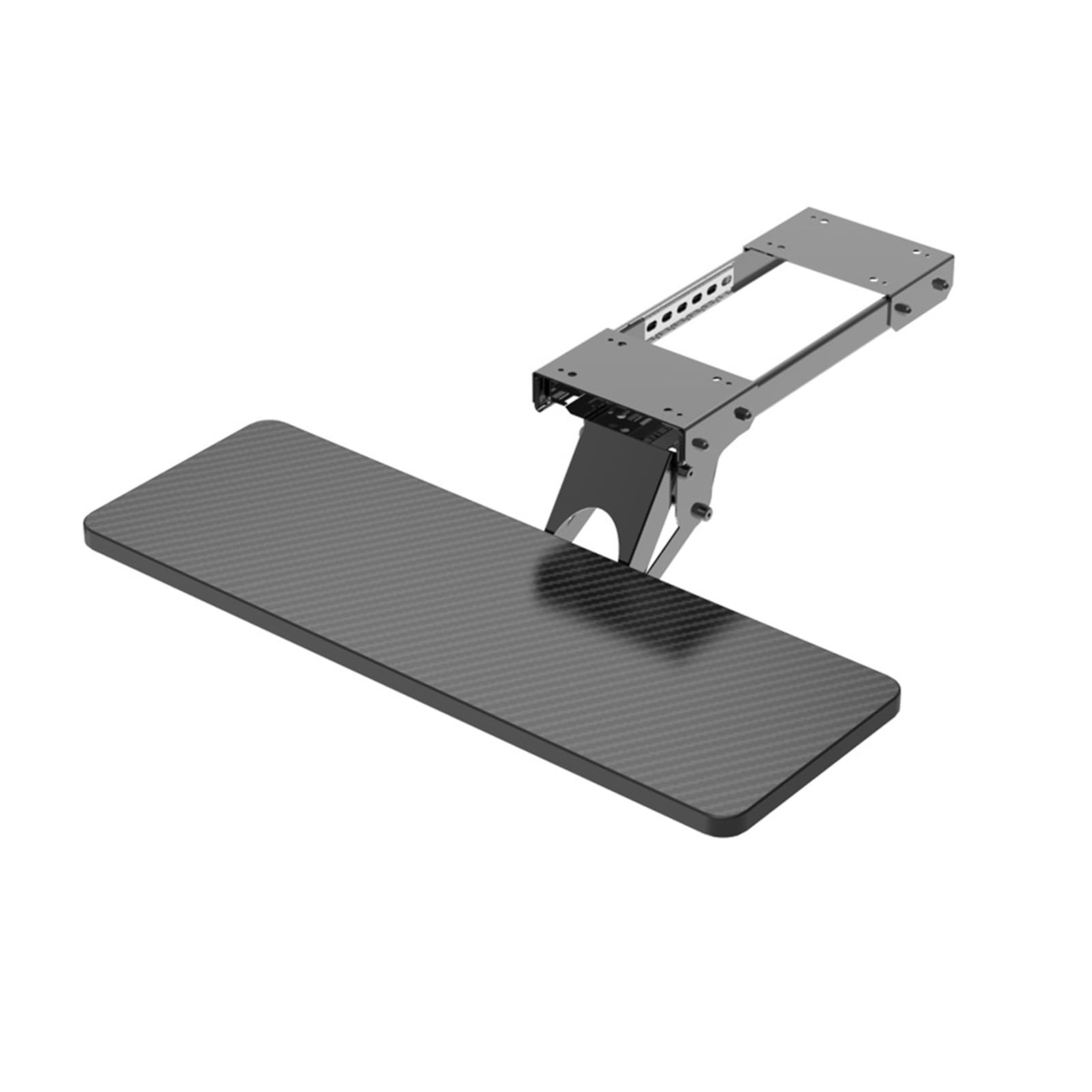 BBAUER Adjustable Keyboard Tray, Under Desk Keyboard Tray, Ergonomic Keyboard Tray, with Wrist Rest Pad, Easy Install Keyboard Stand