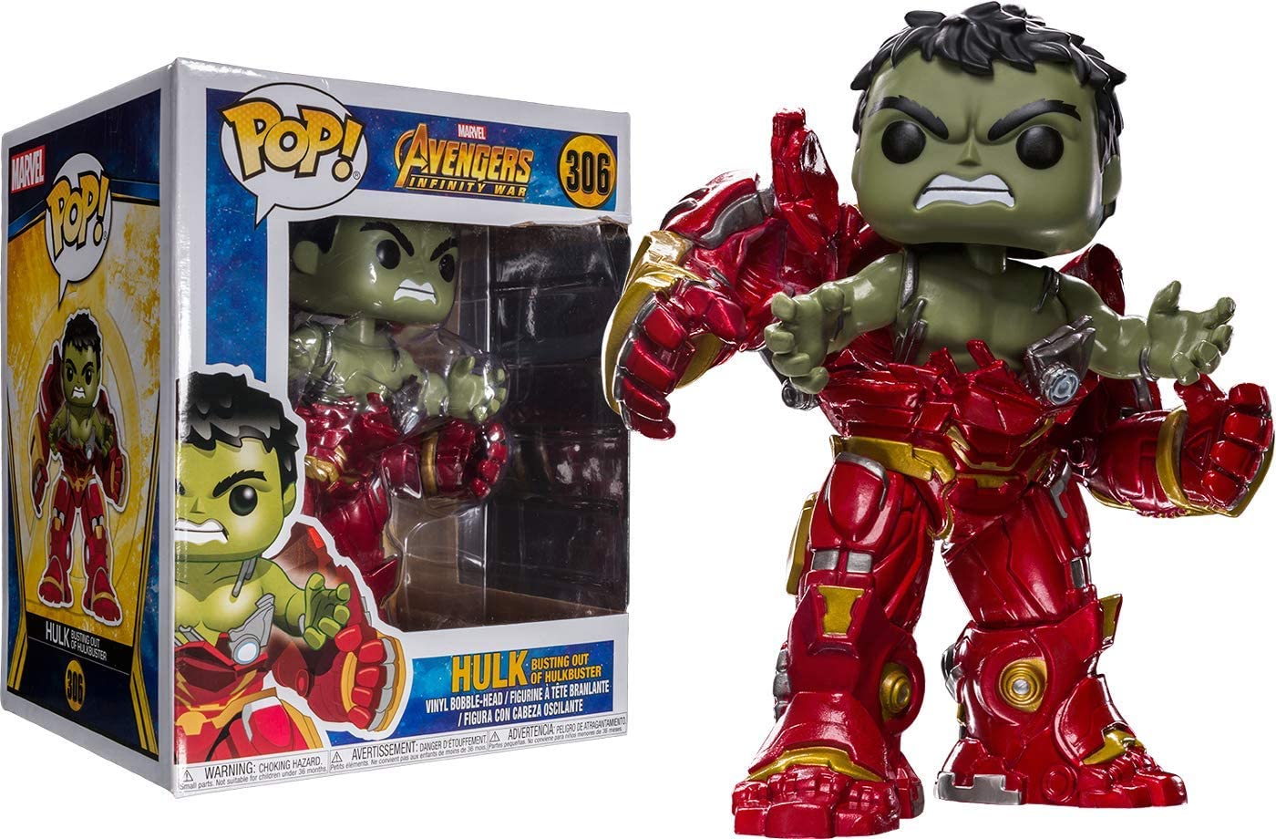 Funko Pop! Marvel Avengers Infinity War Hulk #306 (Busting out of Hulkbuster)