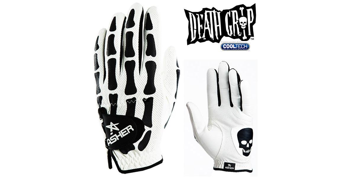 Asher Men's Deathgrip Left Hand Glove, White, Medium