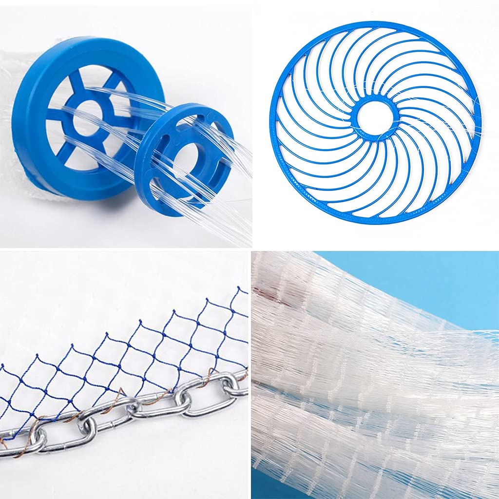 BBGS Fishing Cast Net Handmade Saltwater Throw Fishing Net for Bait Trap Fish, with Environmental-Friendly Material Weight (Size : 7.2m)